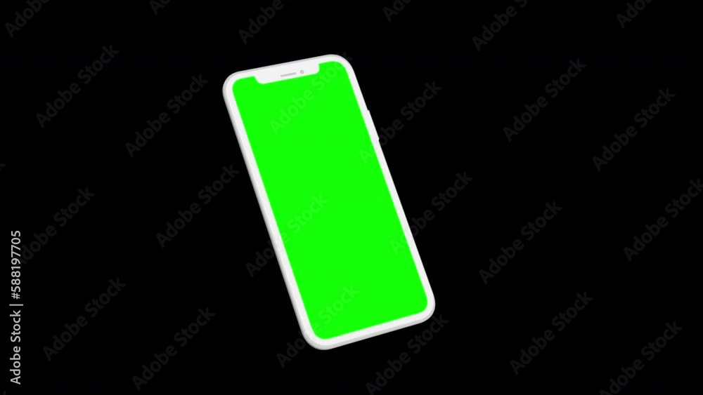 mobile phone green screen loop Animation video transparent background ...