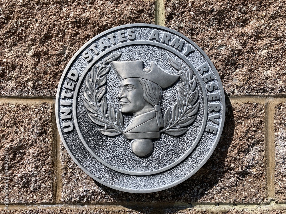 United States Army Reserve USAR seal, emblem also known as "John Parker ...