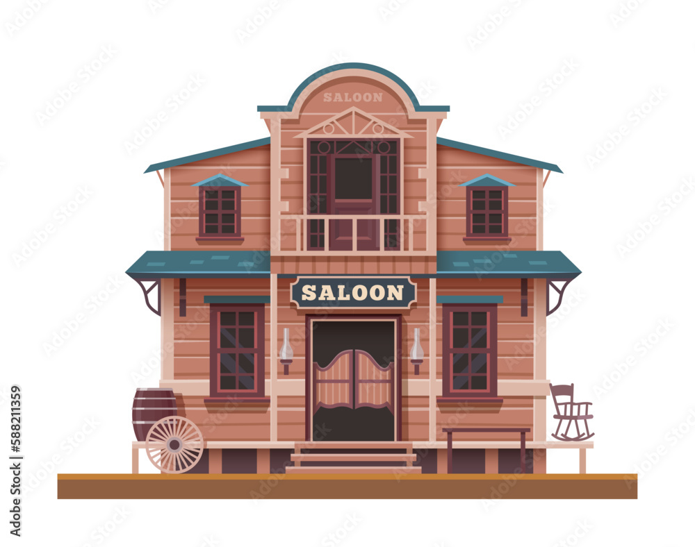 Old West Saloon Exterior