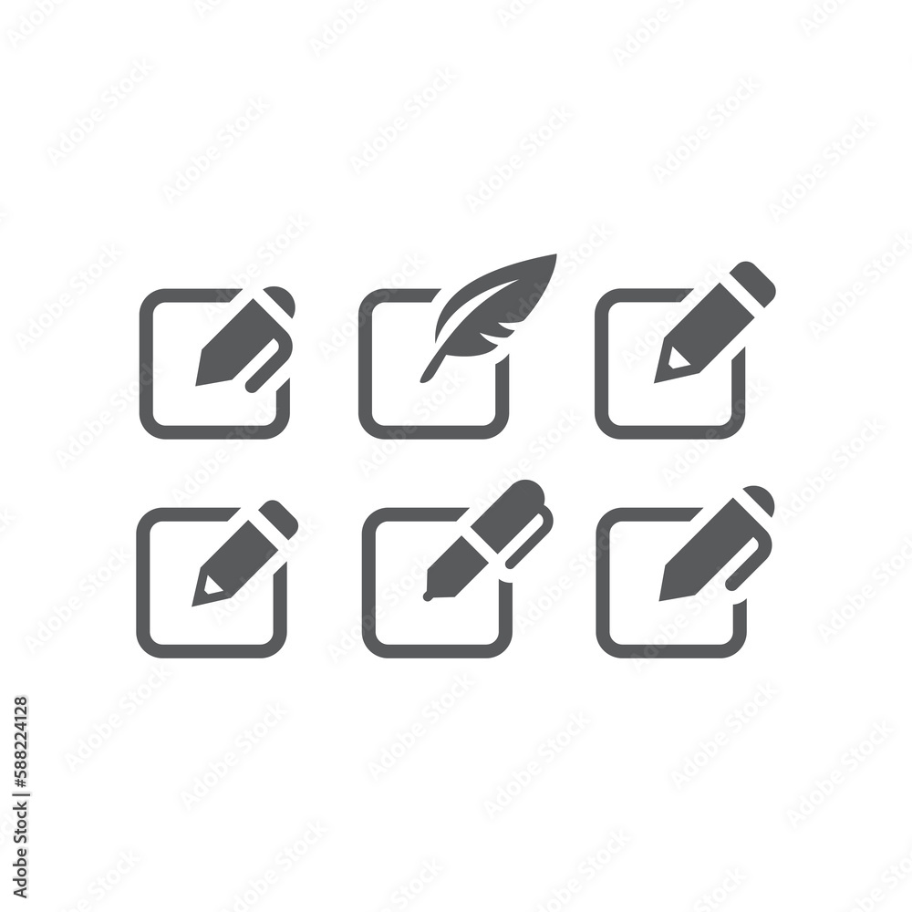Quill Feather Pen And Sign Form Fill Vector Icon Pencil Edit Contact Or Document Symbol Stock