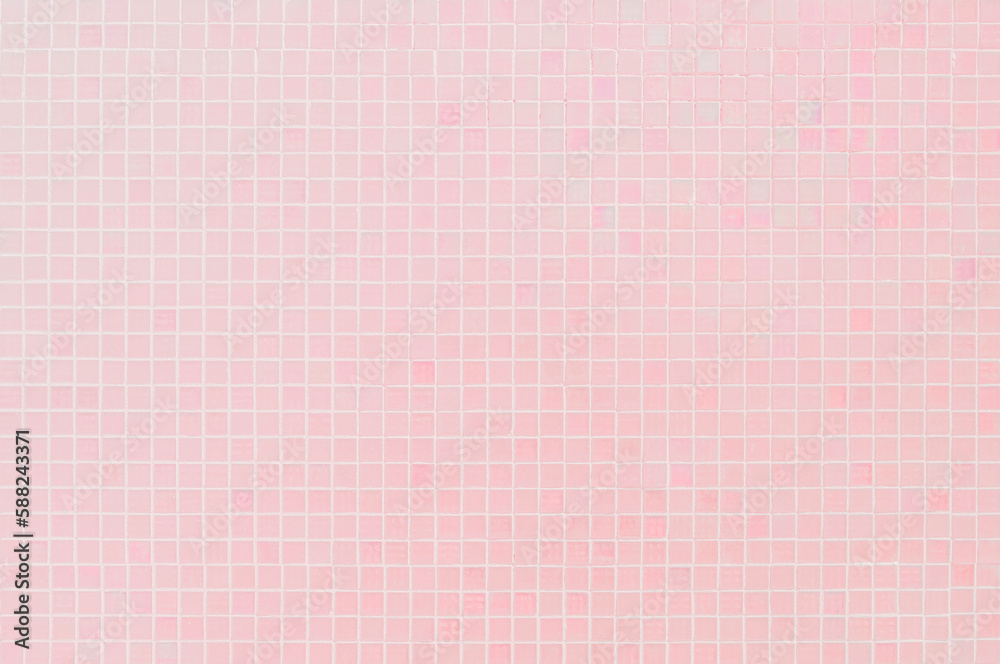 Colorful pink ceramic wall and floor grid tiles abstract background ...
