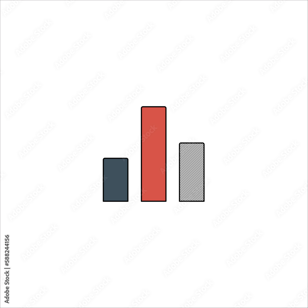 Graph Icon Chart bar symbol for your web site design, logo, app, UI ...