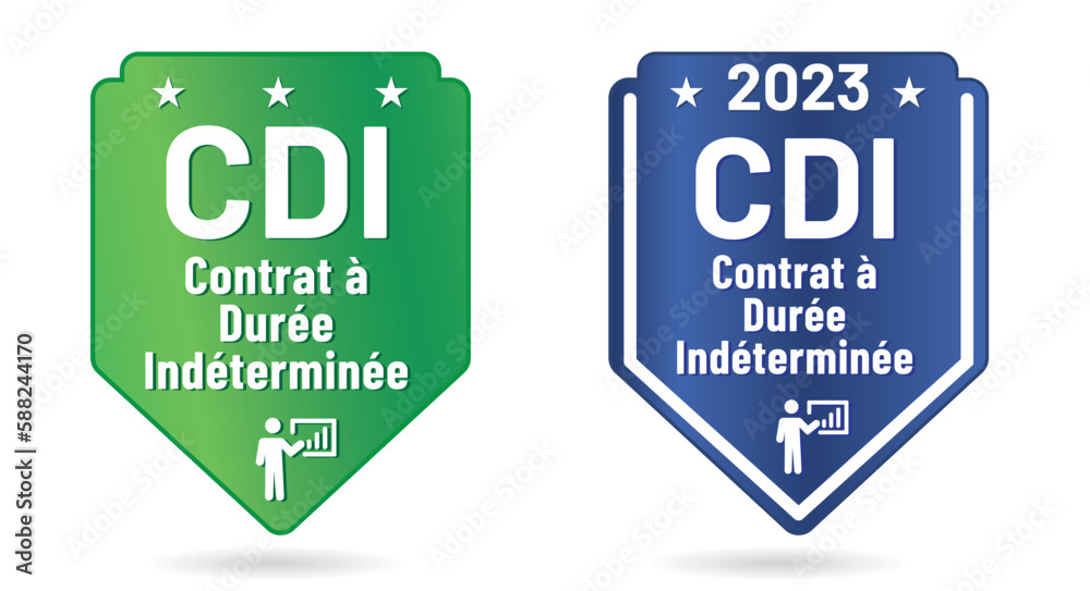 CDI - contrat à durée indéterminée Stock Vector | Adobe Stock