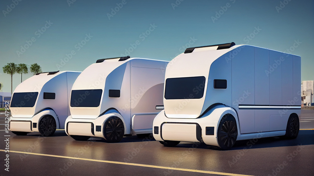Autonomous self driving logistics vehicle for package delivery ...