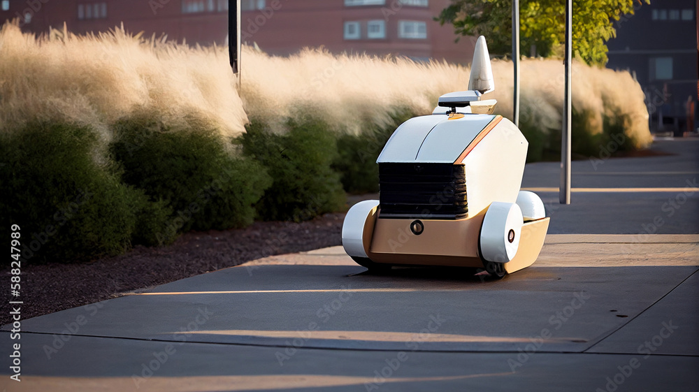Autonomous self driving logistics vehicle for package delivery ...
