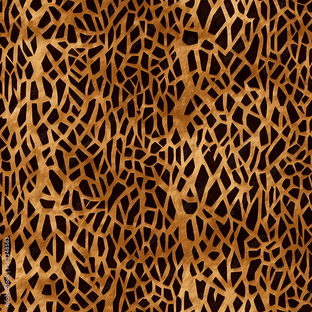 giraffe print texture seamless, repeatable wildlife fur pattern ...