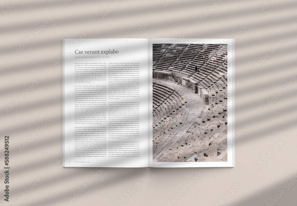 Magazine Spread Mockup Stock Template | Adobe Stock