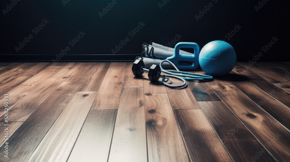 Health and Self Improvement Background: Neatly Organized Fitness Gear ...