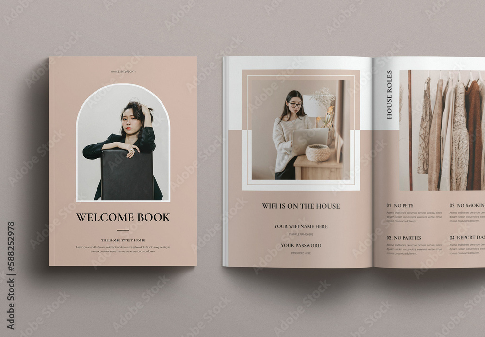 Welcome Book Template Stock Template | Adobe Stock