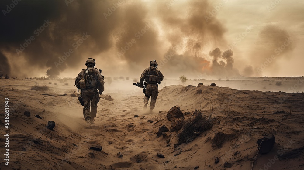 The striking poster design of military special forces soldiers ...