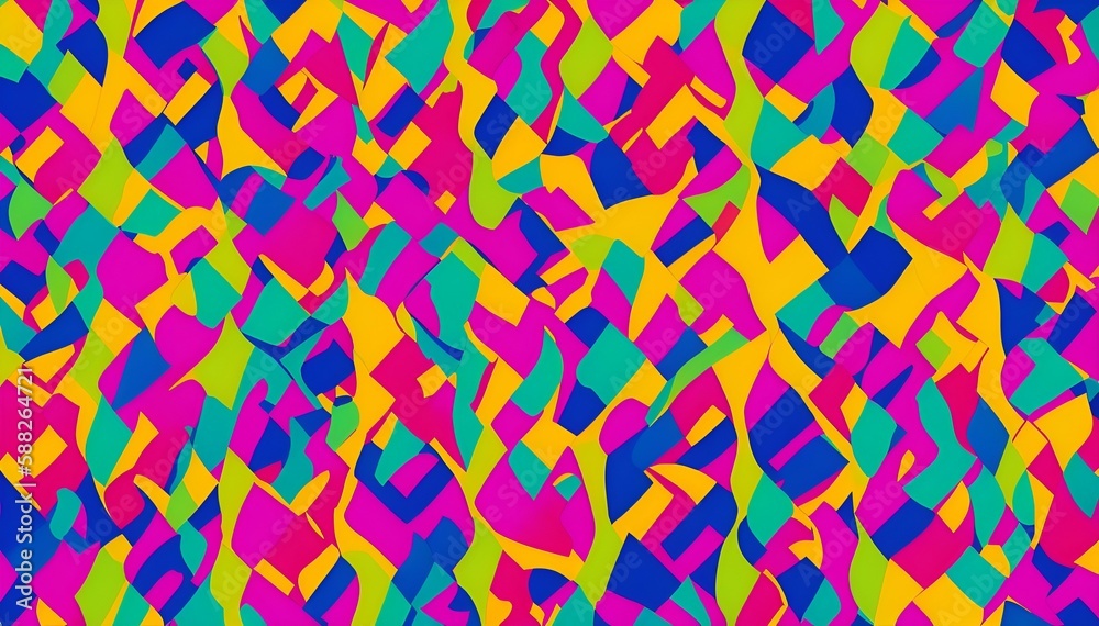 colourful abstract shapes as a background, 2010s vibes | Generative Ai ...