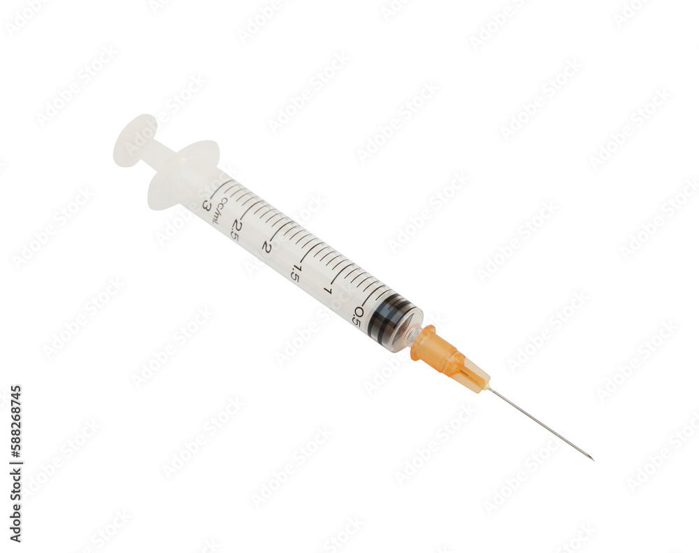 empty syringe on transparent background png file Stock Photo | Adobe Stock