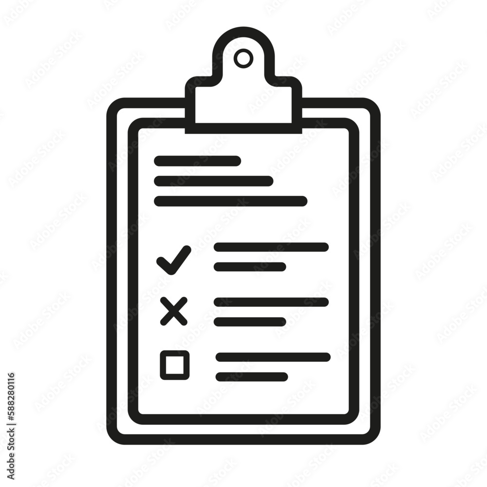 To-do list vector icon flat design isolated on white background ...