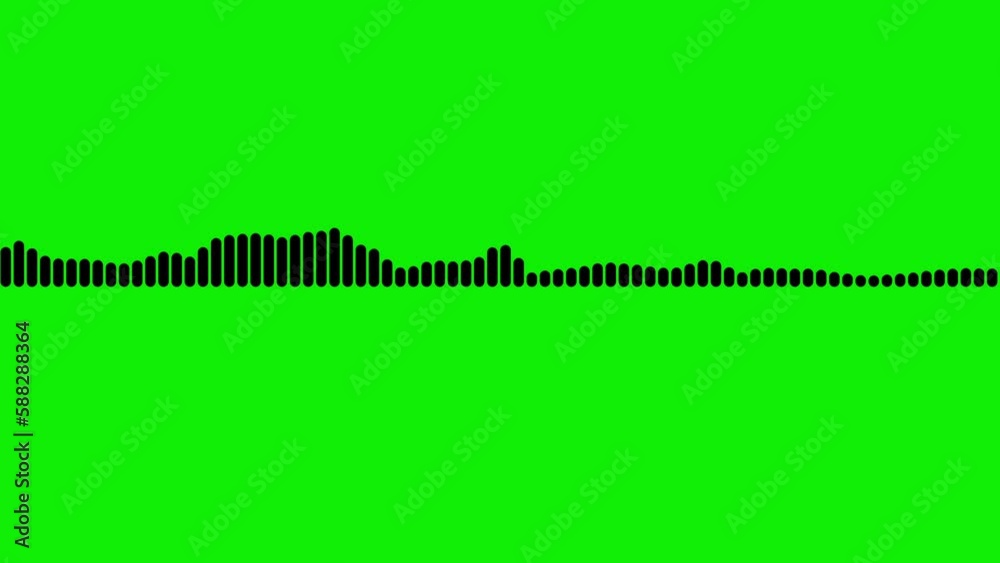 Stockvideo 4k abstract music sound wave or audio wavefrom isolated on ...