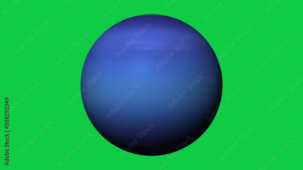 4k Neptune Planet Green Screen, Neptune in Space, Green screen Neptune ...