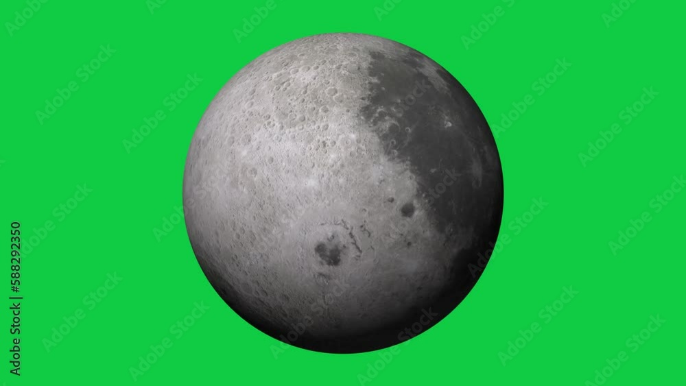4k Moon Planet Green Screen, Moon in Space, Green screen Moon, 3840 x ...