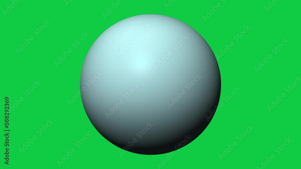 Video Stock 4k Uranus Planet Green Screen, Uranus in Space, Green ...