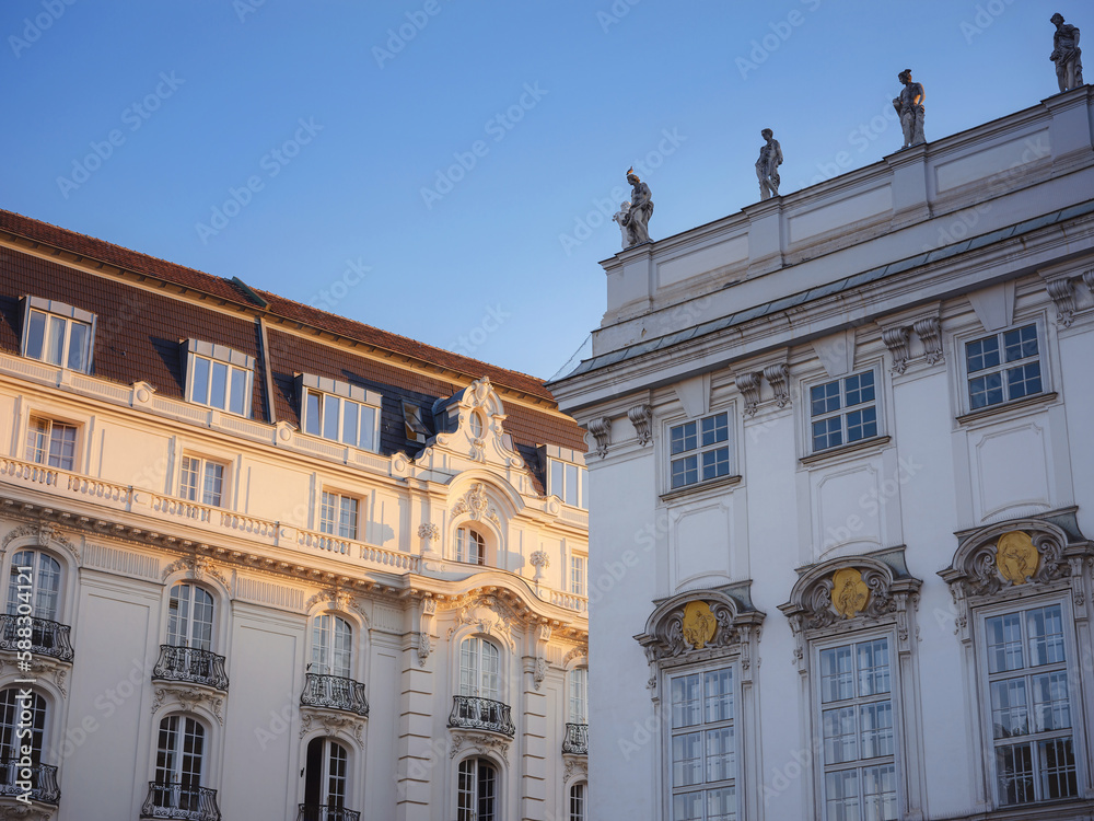 Cityscape views old city of one of Europe's most beautiful town- Vienna ...