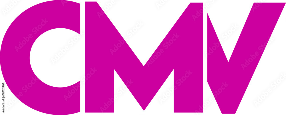 Letter CMV logo design on transparent background, CMV letter logo Stock ...