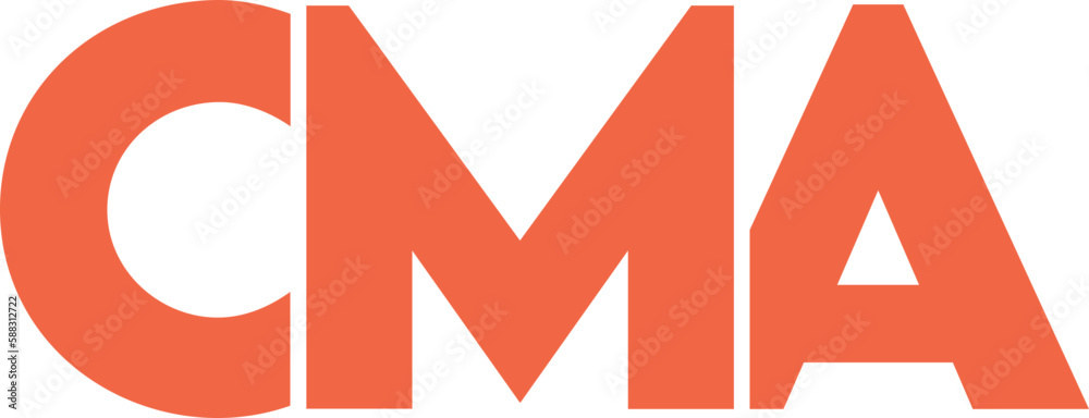Letter CMA logo design on transparent background, CMA letter logo Stock ...