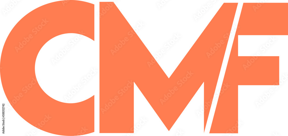 Letter CMF logo design on transparent background, CMF letter logo Stock ...