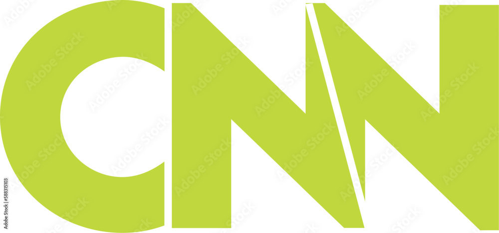 Letter CNN logo design on transparent background, CNN letter logo Stock ...