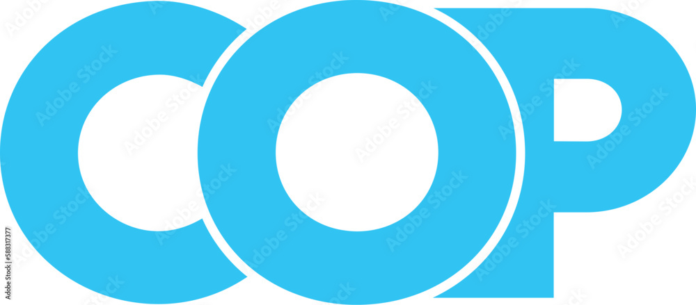 Letter COP logo design on transparent background, COP letter logo Stock ...