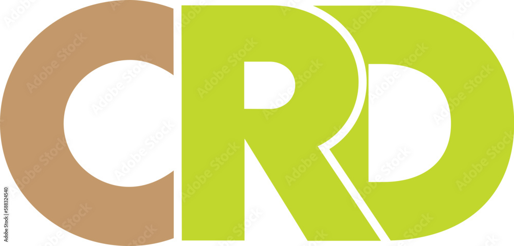 Letter CRD logo design on transparent background, CRD letter logo Stock ...