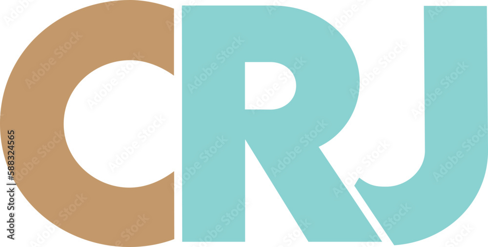 Letter CRJ logo design on transparent background, CRJ letter logo Stock ...