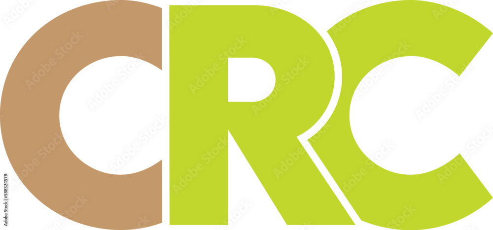 Letter CRC logo design on transparent background, CRC letter logo Stock ...
