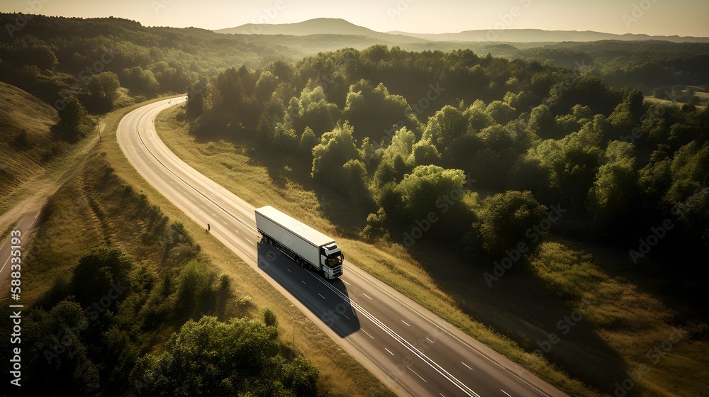 Heavy duty classic stylish big rig semi truck tractor with lot of ...