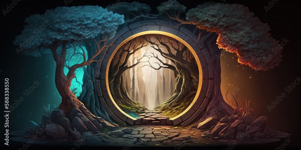 Teleportation components of water, soil, and the forest are shown in ...