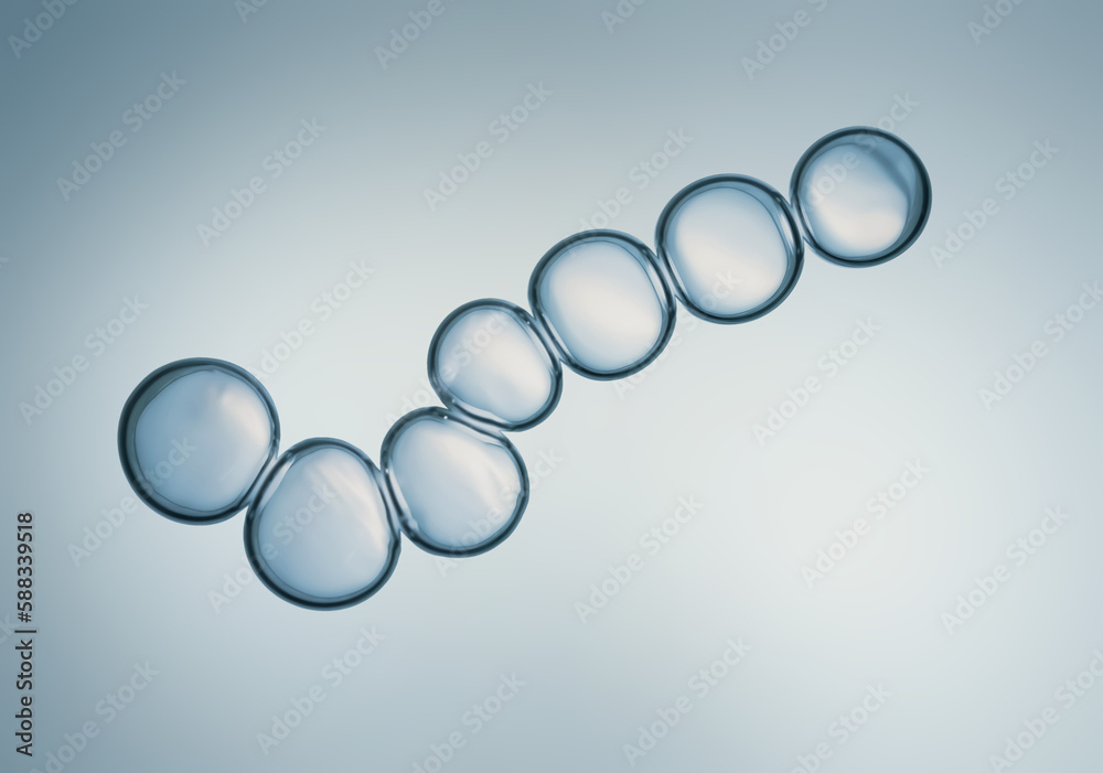 Cells division process, Cell divides into two cells Stock Photo | Adobe ...