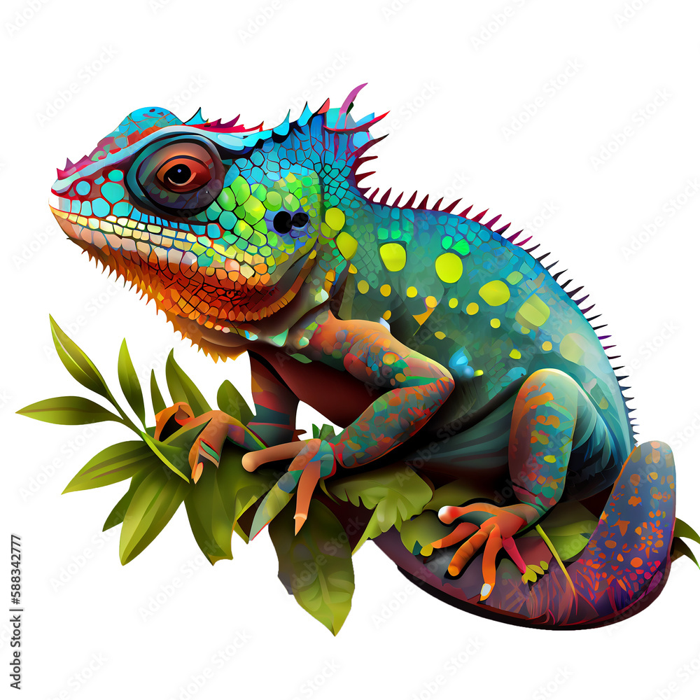 Colorful Lizard clipart, Lizard on transparent background, sublimation ...