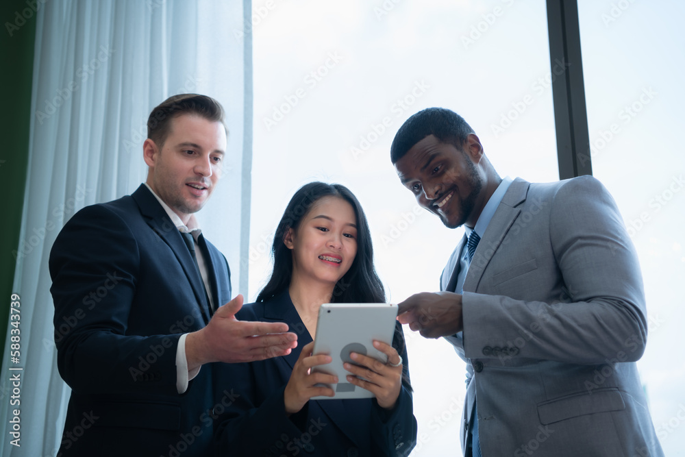 When a group of new businessmen get good news about projects that ...