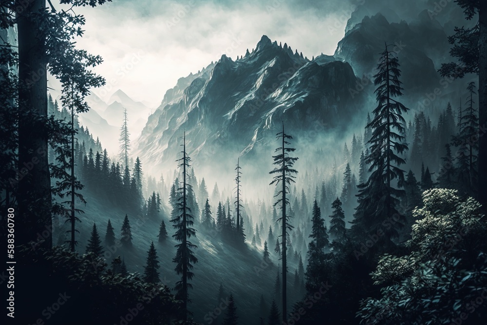 Heaving Forests of Fog Hiding Rumoured Peaks of Wonder Generative AI ...