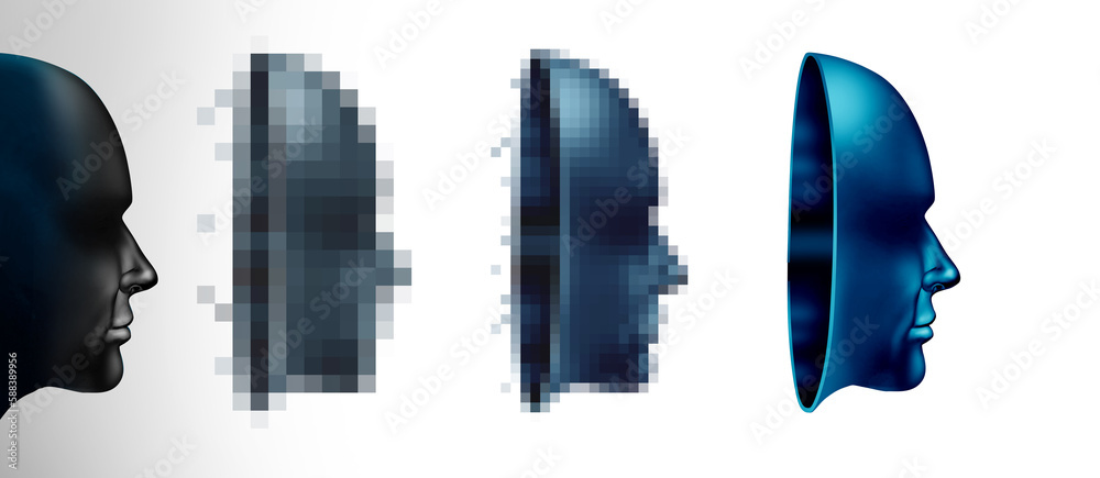 Digital Human and virtual assistant AI clone concept as a human ...