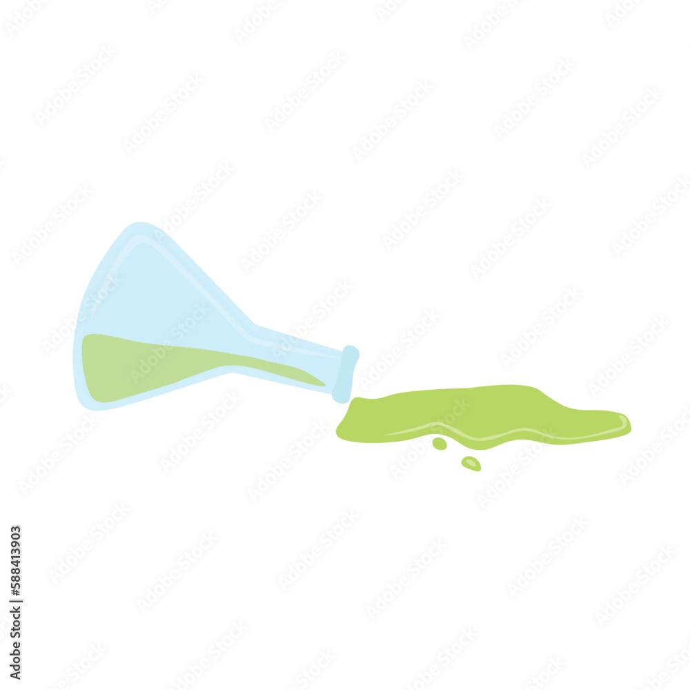 Spilled liquid illustration vector isolated on white background. Liquid ...
