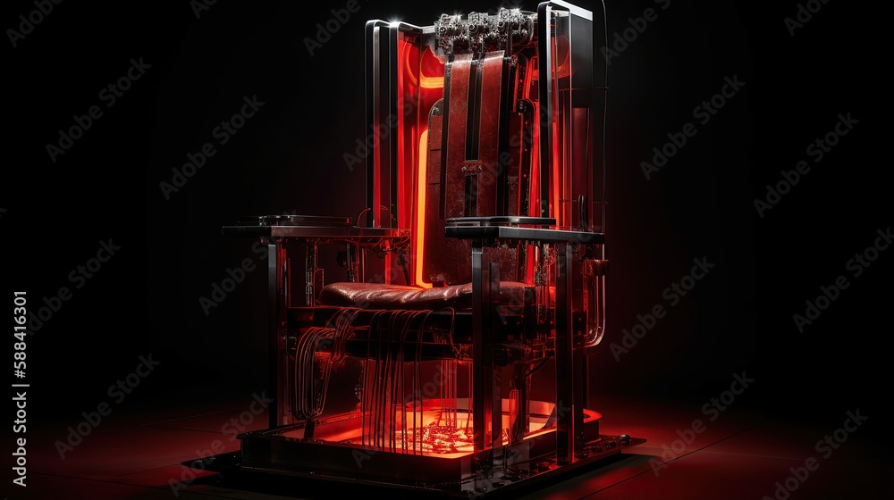 ultra futuristic electric chair for capital punishment created by ...