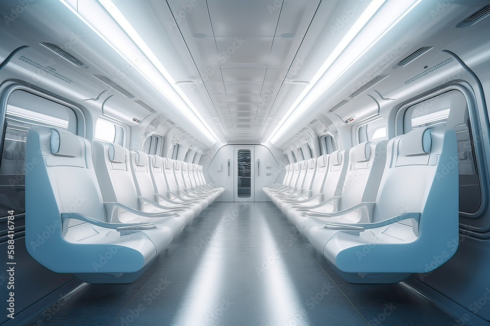 Futuristic Train Interior