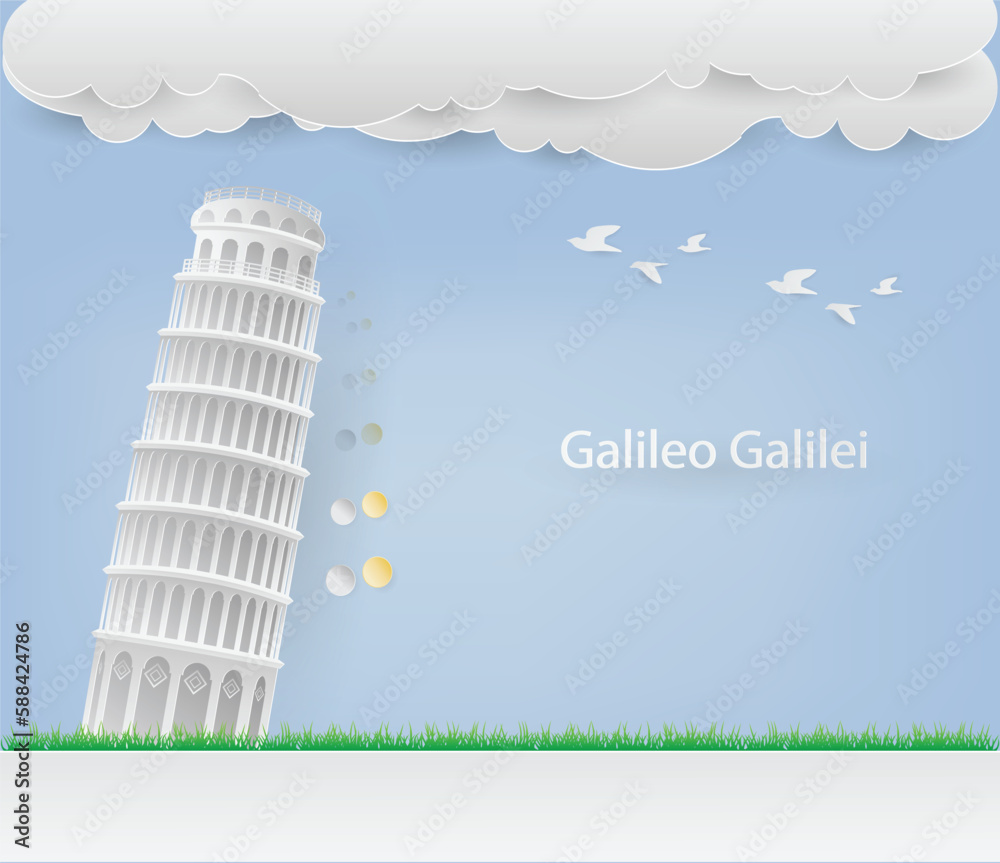 illustration of physics, illustration of physics, THE LAW OF FALLING ...