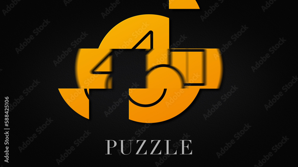 Sliding Tile Puzzle Logo Reveal Stock Template | Adobe Stock
