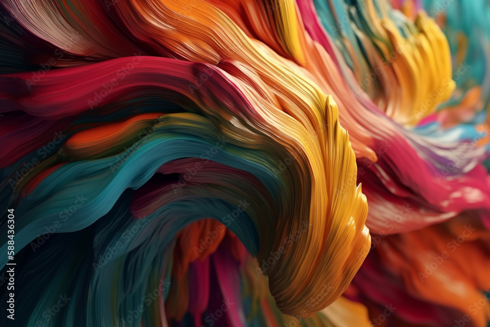 Abstract composition background. Illustration of a spiraling and ...