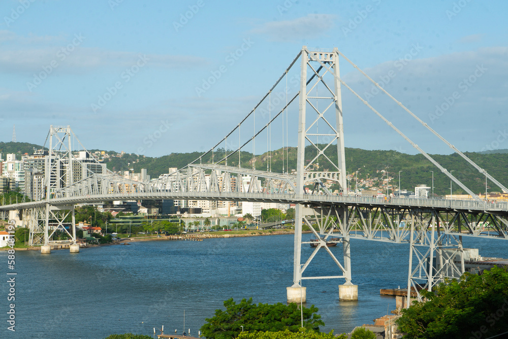 Ponte Hercílio Luz, Florianópolis, Santa Catarina, Brasil, ponte ...
