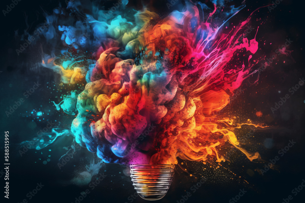 Breaking Boundaries, Vivid Colorful Concept of Innovation and Diversity ...