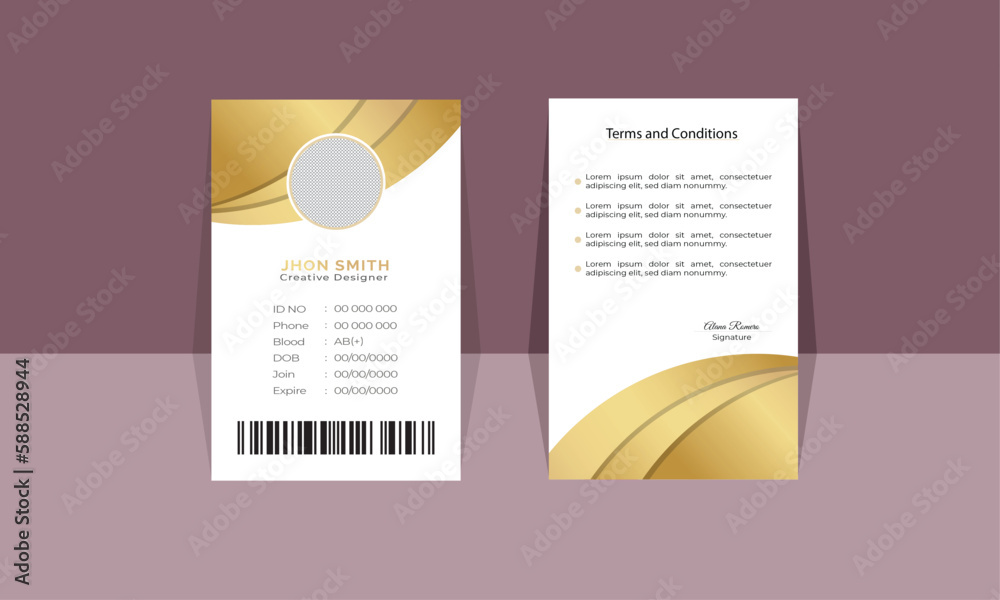 Modern Identity Card Corporate Id card design template Id Card Template ...