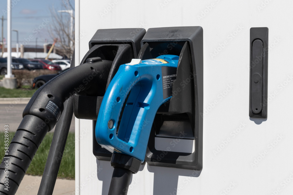 ABB Electric Vehicle Charger with capacity for CHAdeMO and CCS ...