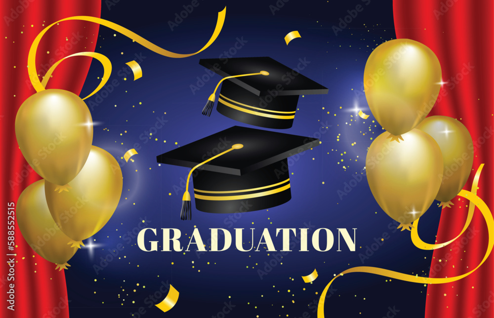 vector realistic class graduation backdrop background Stock Vector ...