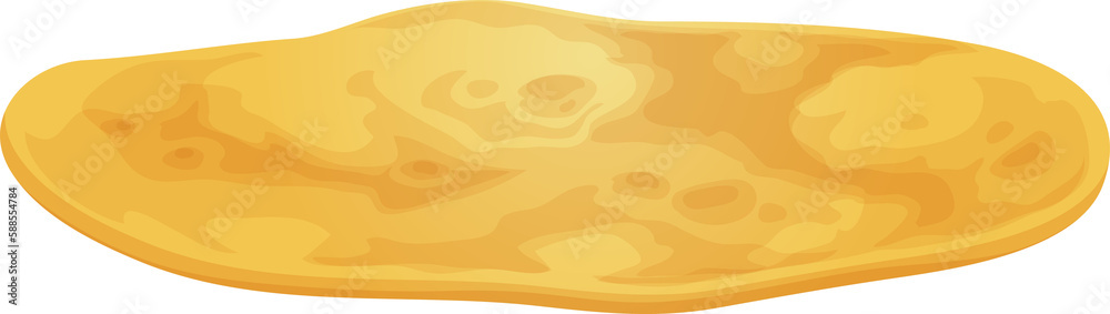 Cartoon indian Chapati, isolated wheat flatbread Stock Illustration ...