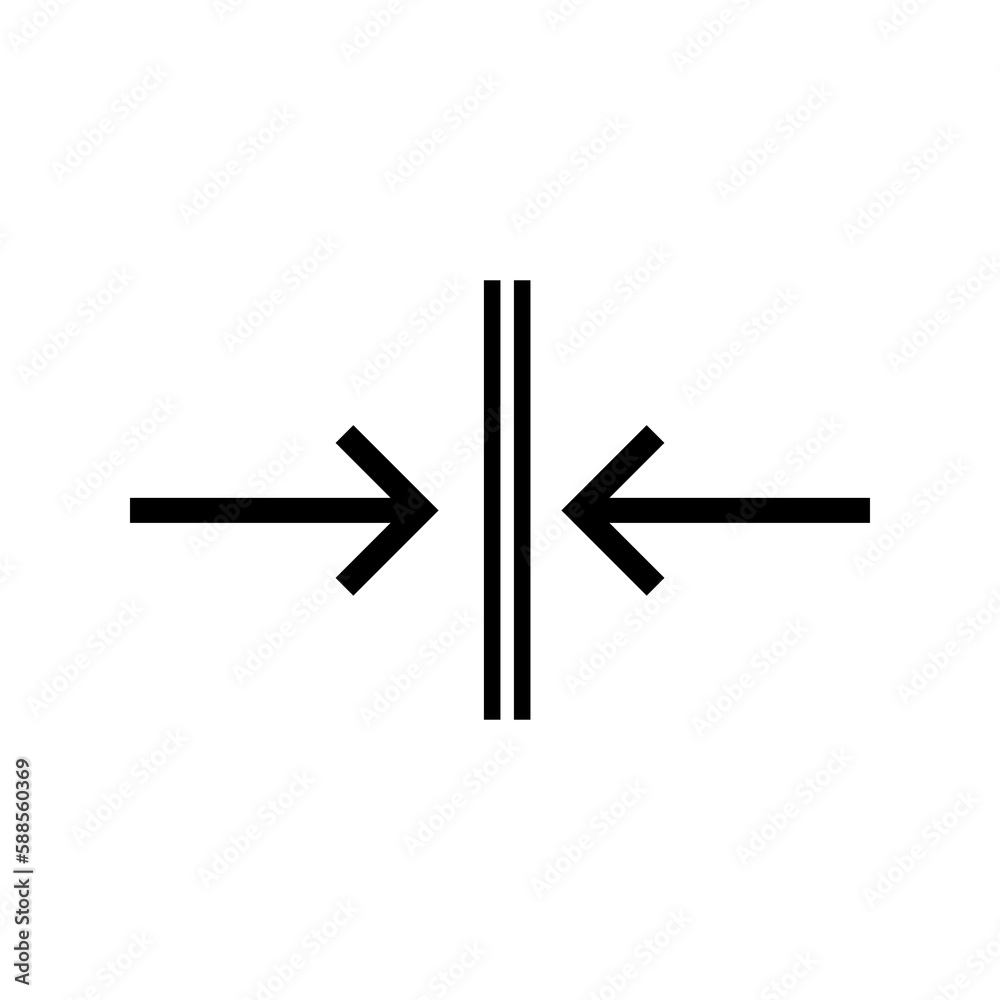 Ultra thin, super slim symbol vector illustration on white background ...